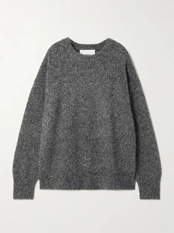 Arch4 Oversized Cashmere And Silk-blend Sweater - Gray