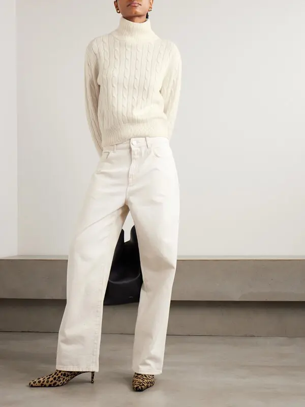 Arch4 Patrizia Cable-knit Cashmere Turtleneck Sweater