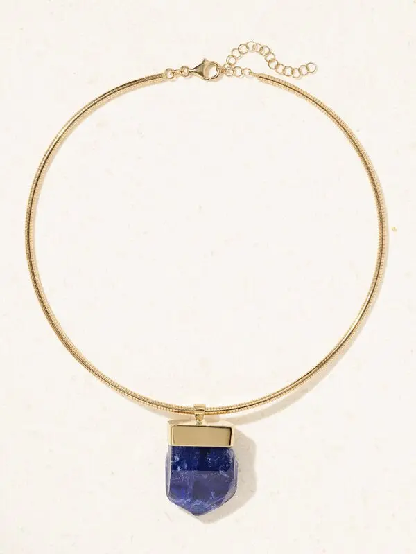 Jia Jia Jumbo Tanzanite Pendant Necklace - Gold