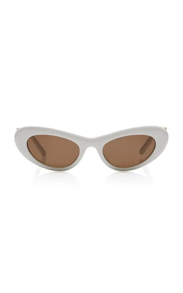 Loewe Slim Acetate Cat-eye Sunglasses - White