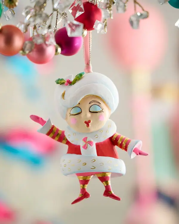 GLITTERVILLE Mini Madame Noel Ornament - One-color