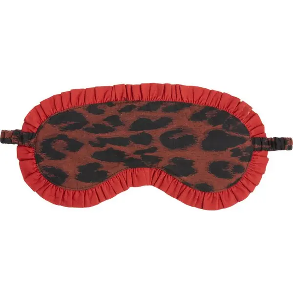 DAMSON MADDER Organic Cotton Eye Mask - Leopard
