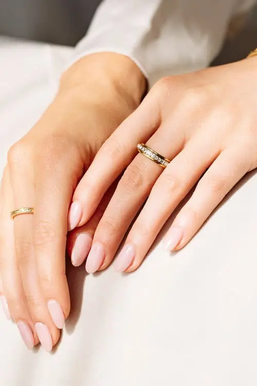 MINT & LILY Crystal Fidget Ring - Silver