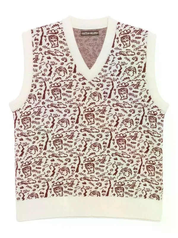 CHATEAU ORLANDO Endymion Vest - White