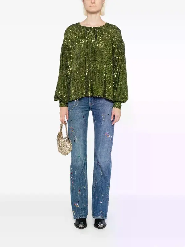 Rabanne Top With Sequin Embellishments