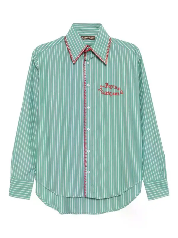 CHATEAU ORLANDO Striped Shirt - Blue