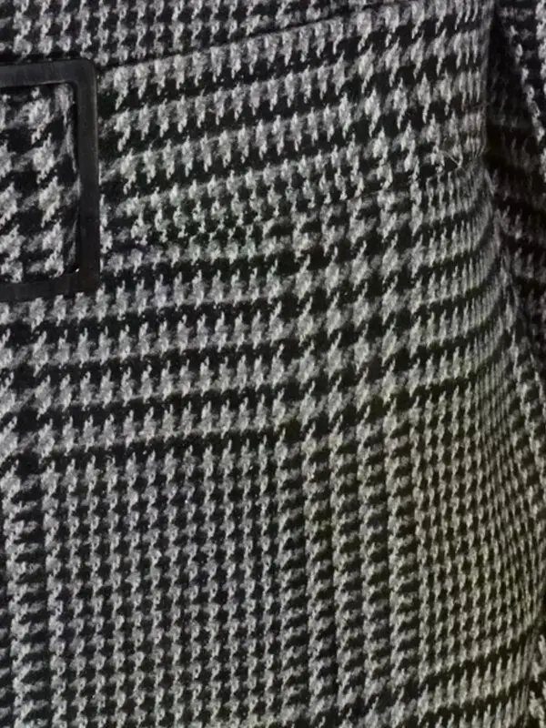 Zegna Belted Houndstooth Overcoat