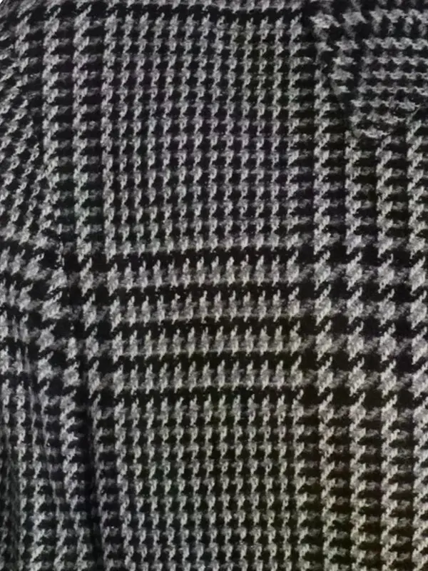 Zegna Belted Houndstooth Overcoat