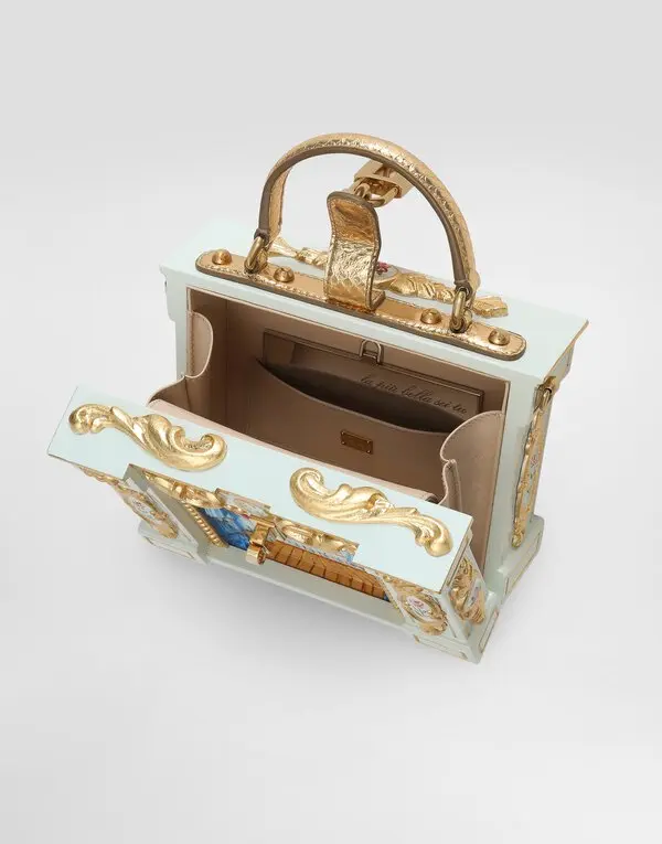 Dolce & Gabbana Dolce Box Handbag With Hand-painted Decorations