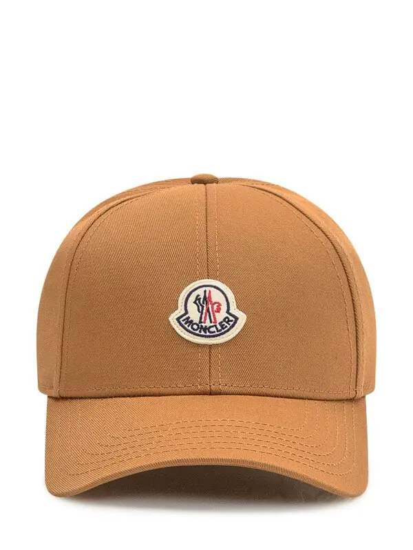 Moncler Embroidered Logo Cap - Orange