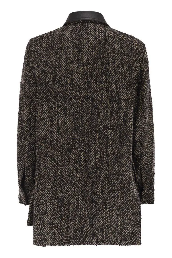 Max Mara Angio12334 Wool Tweed Jacket - Brown