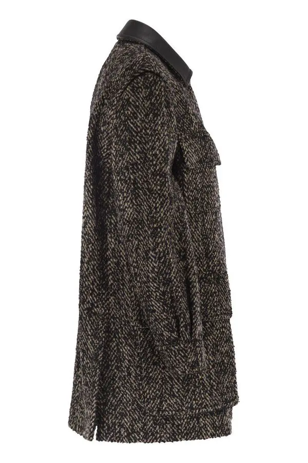 Max Mara Angio12334 Wool Tweed Jacket - Brown