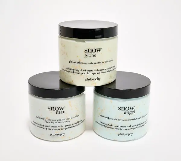 PHILOSOPHY Supersize Snow Favorites Body Cloud Cream 16oz Trio - One-color