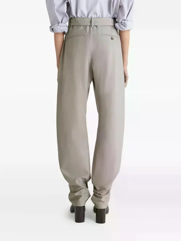 LEMAIRE Belted Trousers - Neutrals