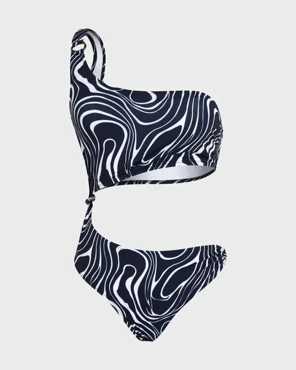 Vilebrequin Asymmetric One-piece Swimsuit - Blue