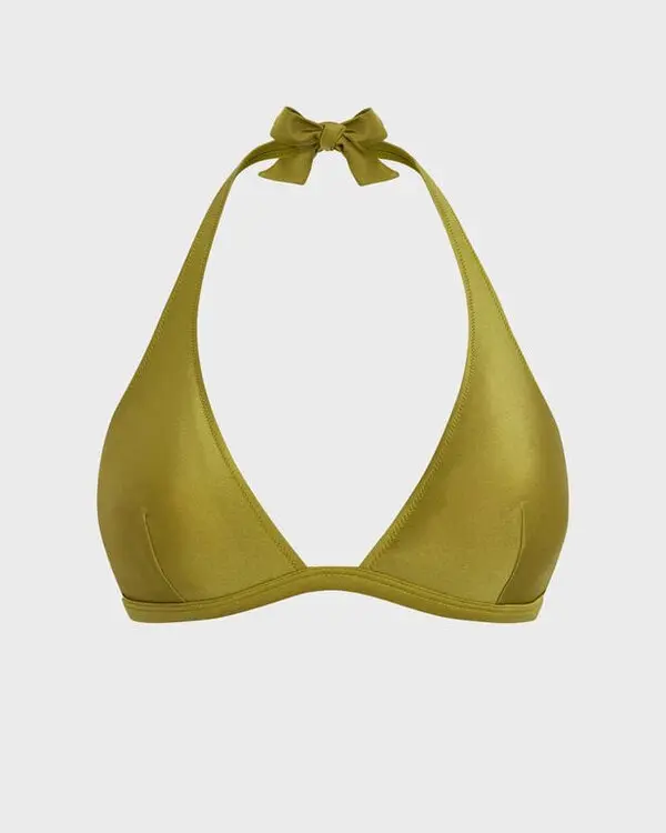 Vilebrequin Halter Bikini Top - Green