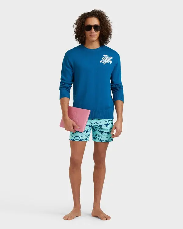 Vilebrequin Embroidered Orcas Swim Shorts - Blue