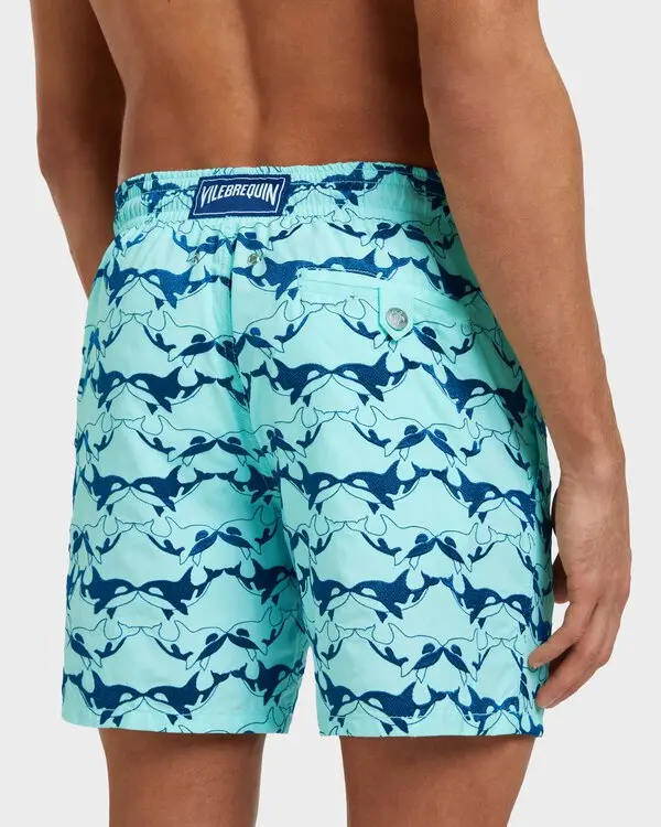 Vilebrequin Embroidered Orcas Swim Shorts - Blue