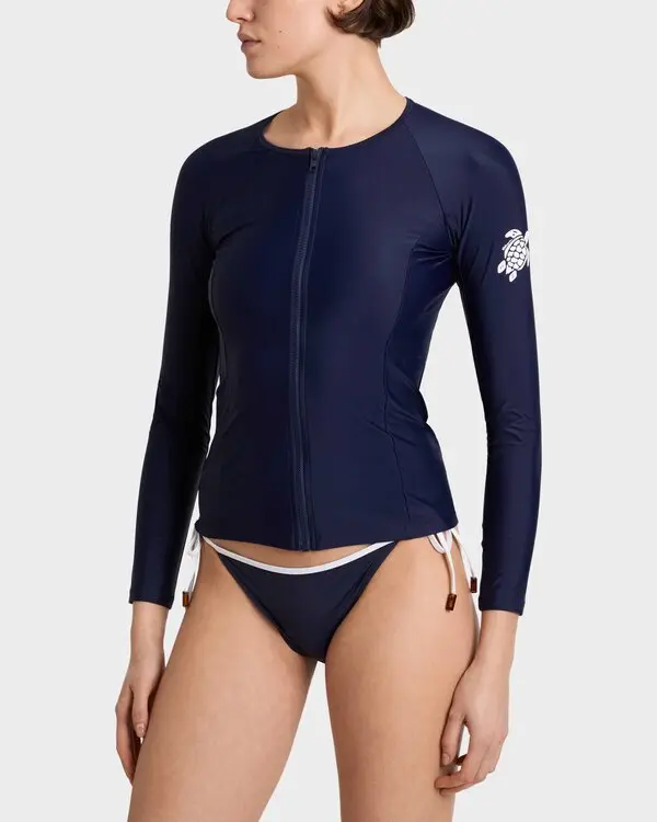 Vilebrequin Long Sleeve Zipper Rashguard - Blue