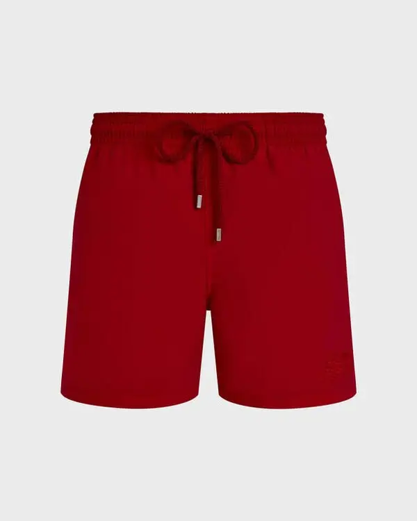 Vilebrequin Water-reactive Ronde Des Tortues Moorea Swim Shorts - Red