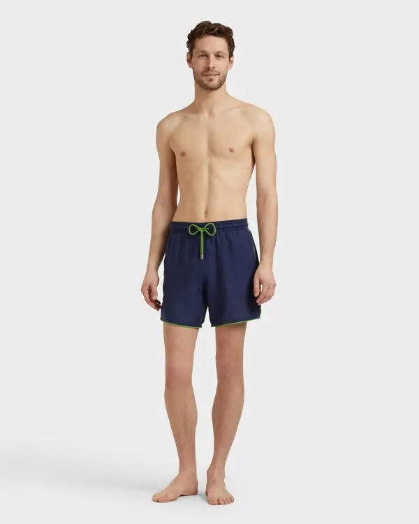 Vilebrequin Linen Swim Shorts - Blue