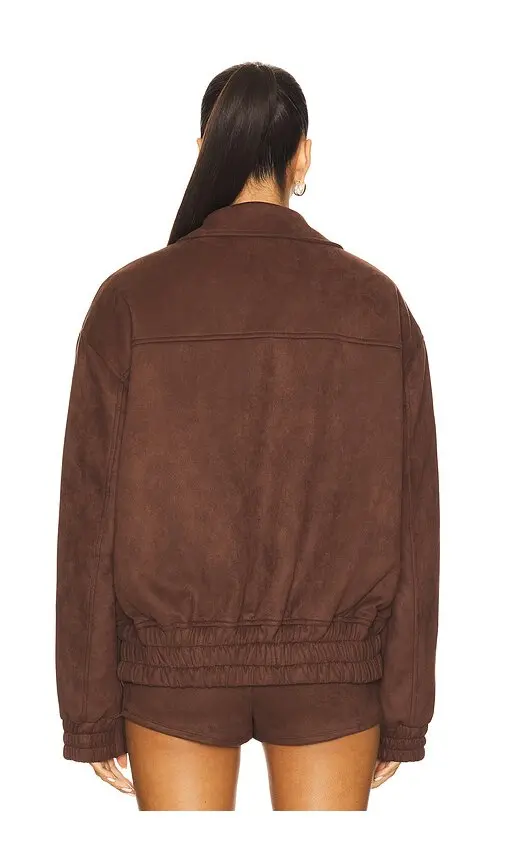 Superdown Jessica Faux Suede Bomber