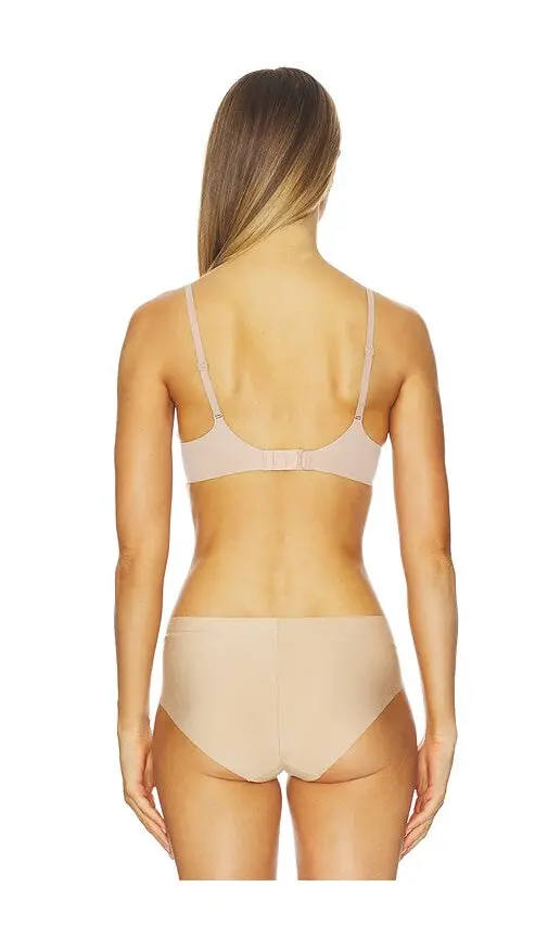 Calvin Klein Push Up Plunge Bra In Beige