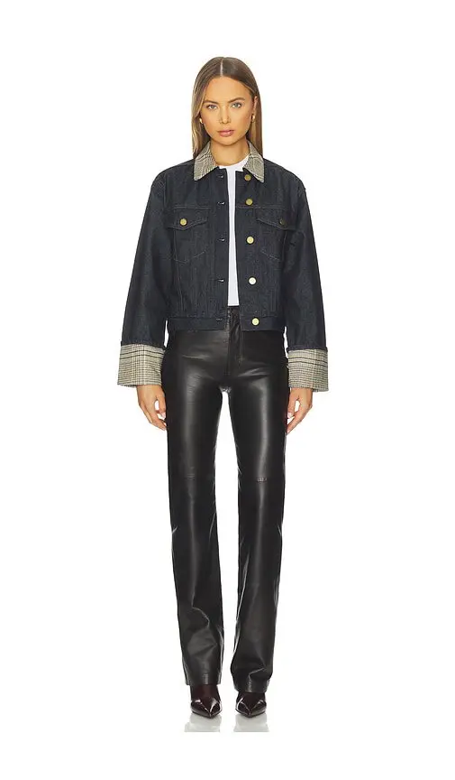 Rag & Bone Harriet Denim Trucker Jacket - Twilight Combo