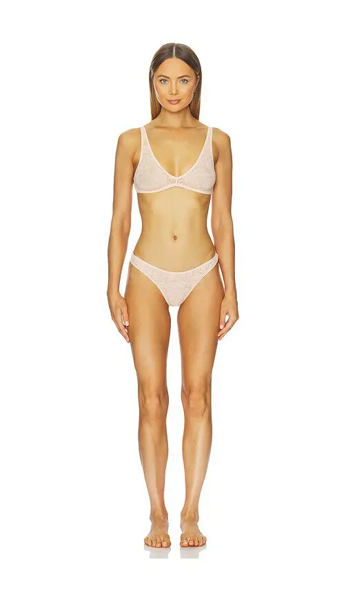 Eberjey Soft Stretch Thong In Neutral