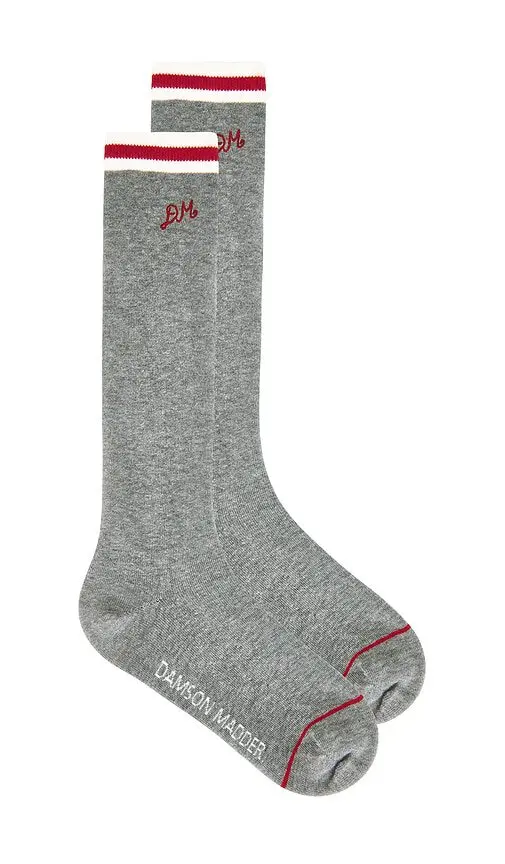 DAMSON MADDER High Knee Socks - Grey