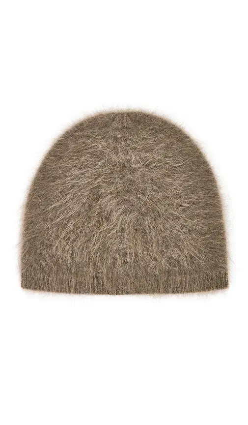 LISA YANG Brushed Cashmere Beanie - Truffle Brushed