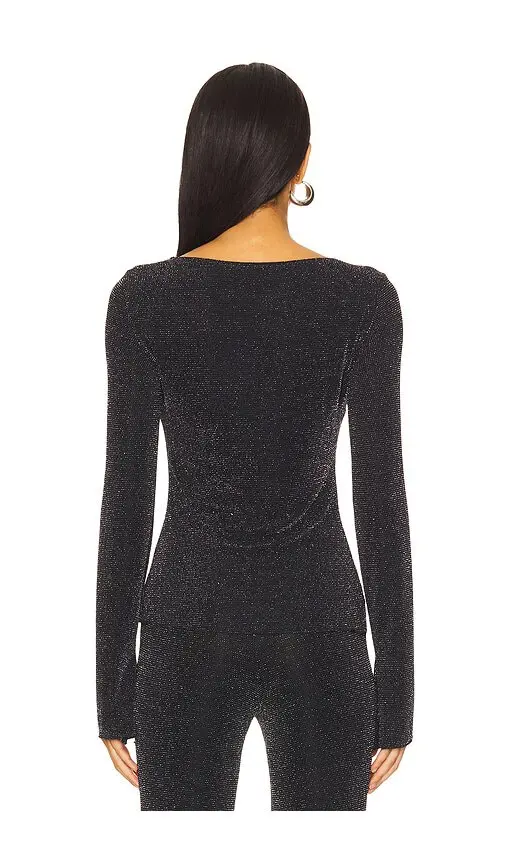 Show Me Your Mumu Bowie Metallic Jersey Top