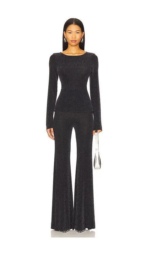 Show Me Your Mumu Bowie Metallic Jersey Top