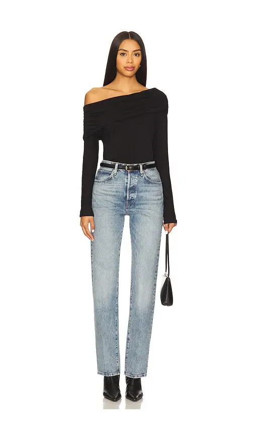 Lna Giselle Drop Shoulder Long Sleeve Top