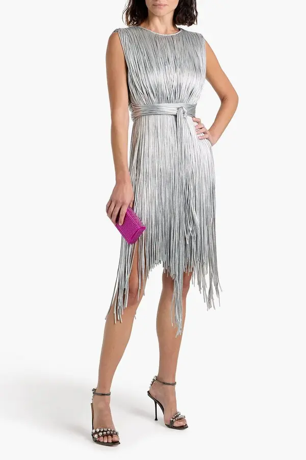 sheath dress for work Shine Shift Chainmail Halter Mini Dress main image 1