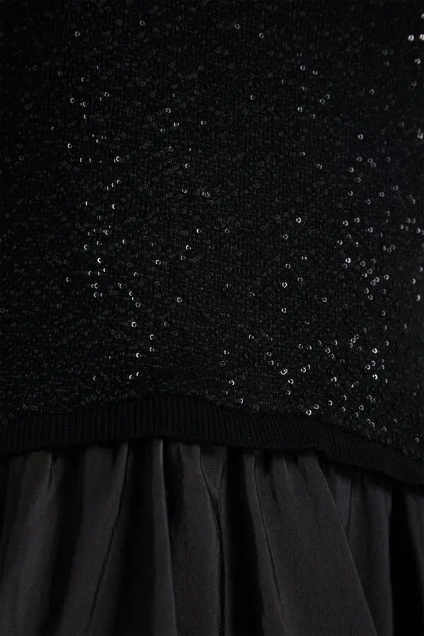 Simkhai Kenz Sequin-embellished Mini Dress - Black