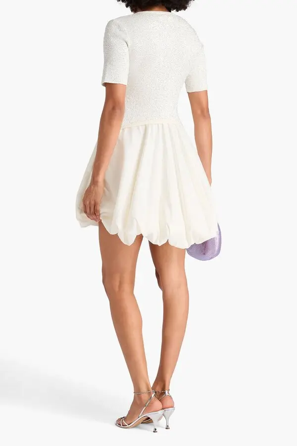 Simkhai Kenz Sequin-embellished Mini Dress - Ivory