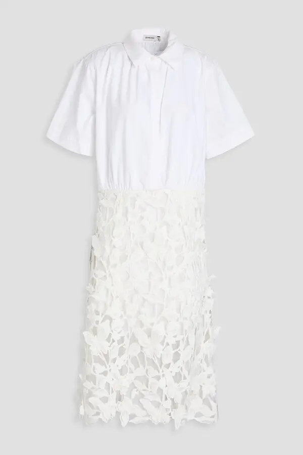 Simkhai Colette Guipure Lace Midi Dress In White - 60% Off | Editorialist