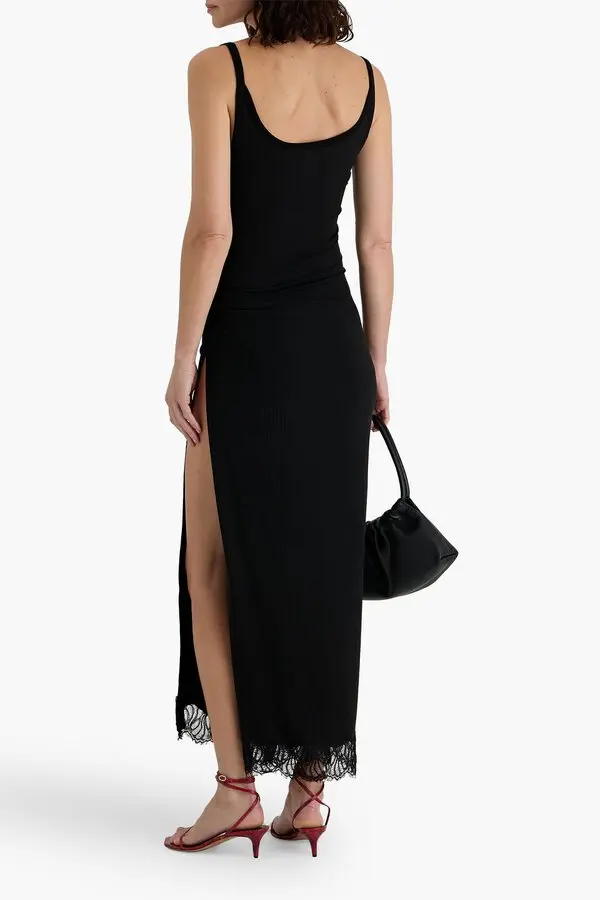 Simkhai Yulia Lace-trimmed Maxi Dress