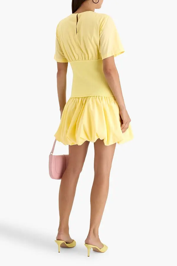 fitted lace wedding dress Nana Jacqueline Women's Janelle Knit Dress - Yellow main image 0