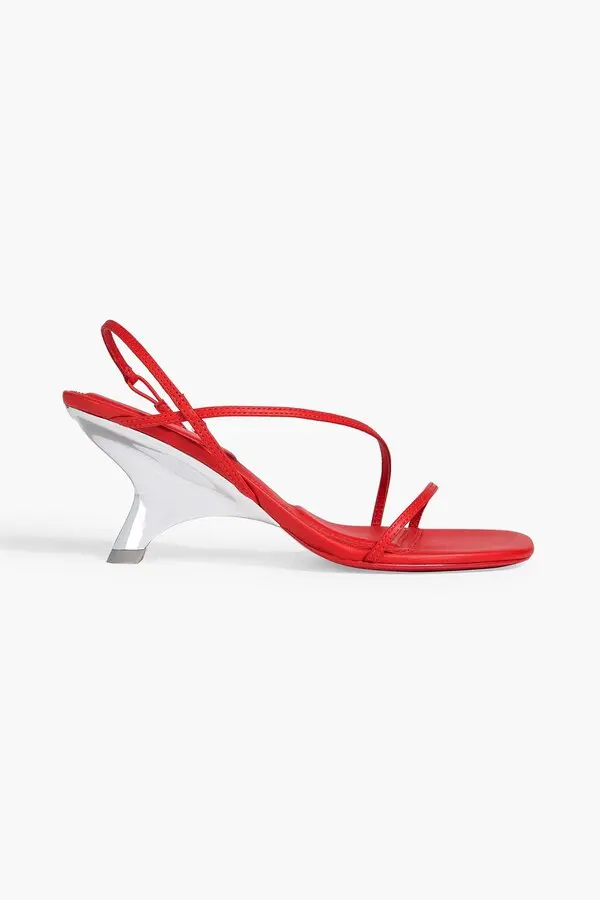 Simkhai Shadow Leather Slingback Sandals