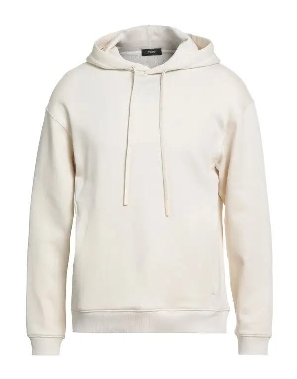 Theory Sweatshirt In Light Cotton, Polyester, And Elastane - Beige