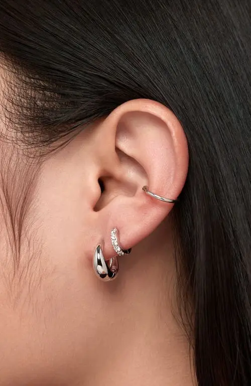 ANA LUISA Nate Teardrop Hoop Earrings