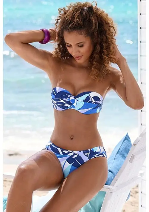 LASCANA Tropical Print Bikini Bottom