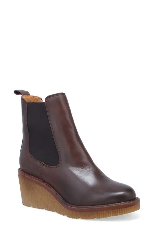 Miz Mooz Averie Platform Wedge Bootie - Brown