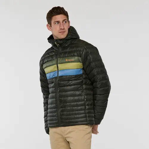 COTOPAXI Fuego Down Hooded Jacket - Woods Stripes