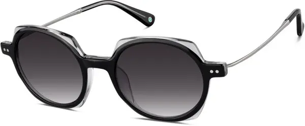 Zenni Geometric Full Rim Sunglasses - Black