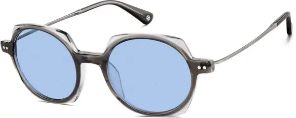 Zenni Geometric Full Rim Sunglasses - Gray