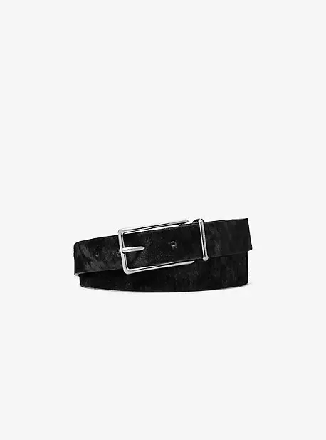 Michael Kors Calf Hair Belt - Silver