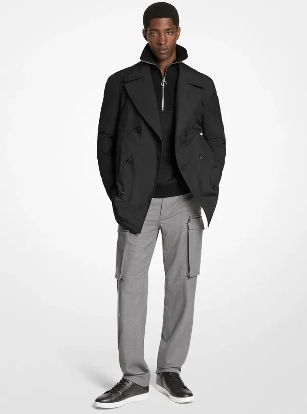 Michael Kors Woven Peacoat